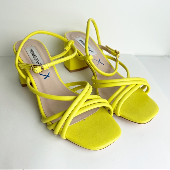 William Rast | Shoes | William Rast Yellow Strappy Heels | Poshmark